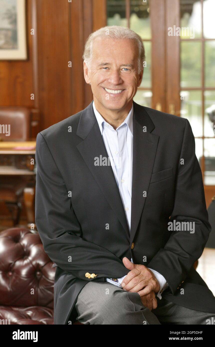Joe Biden, in his official Senate portrait of September 2005. He was ...