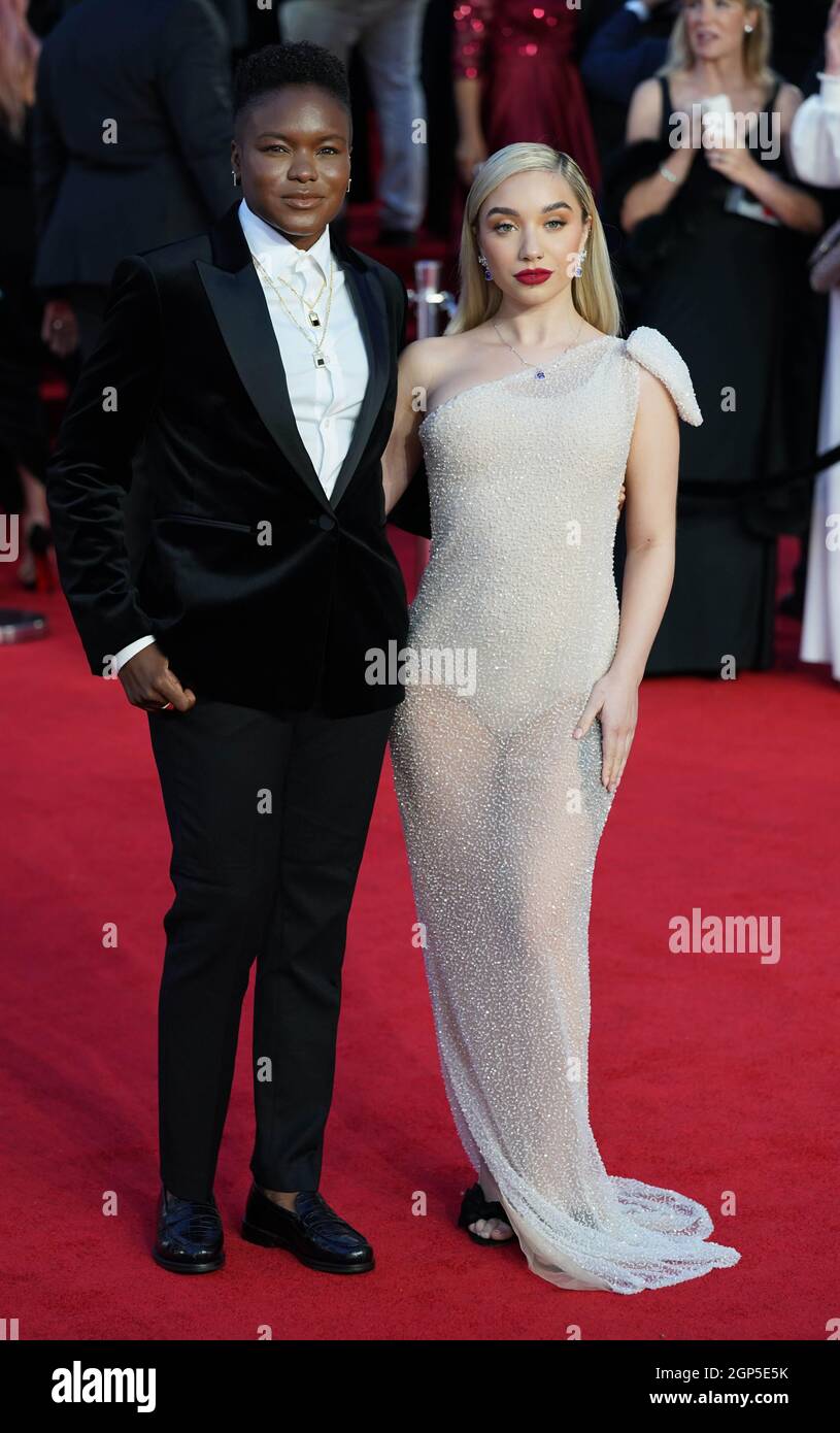 Nicola Adams (left) and her partner Ella Baig attending the World ...