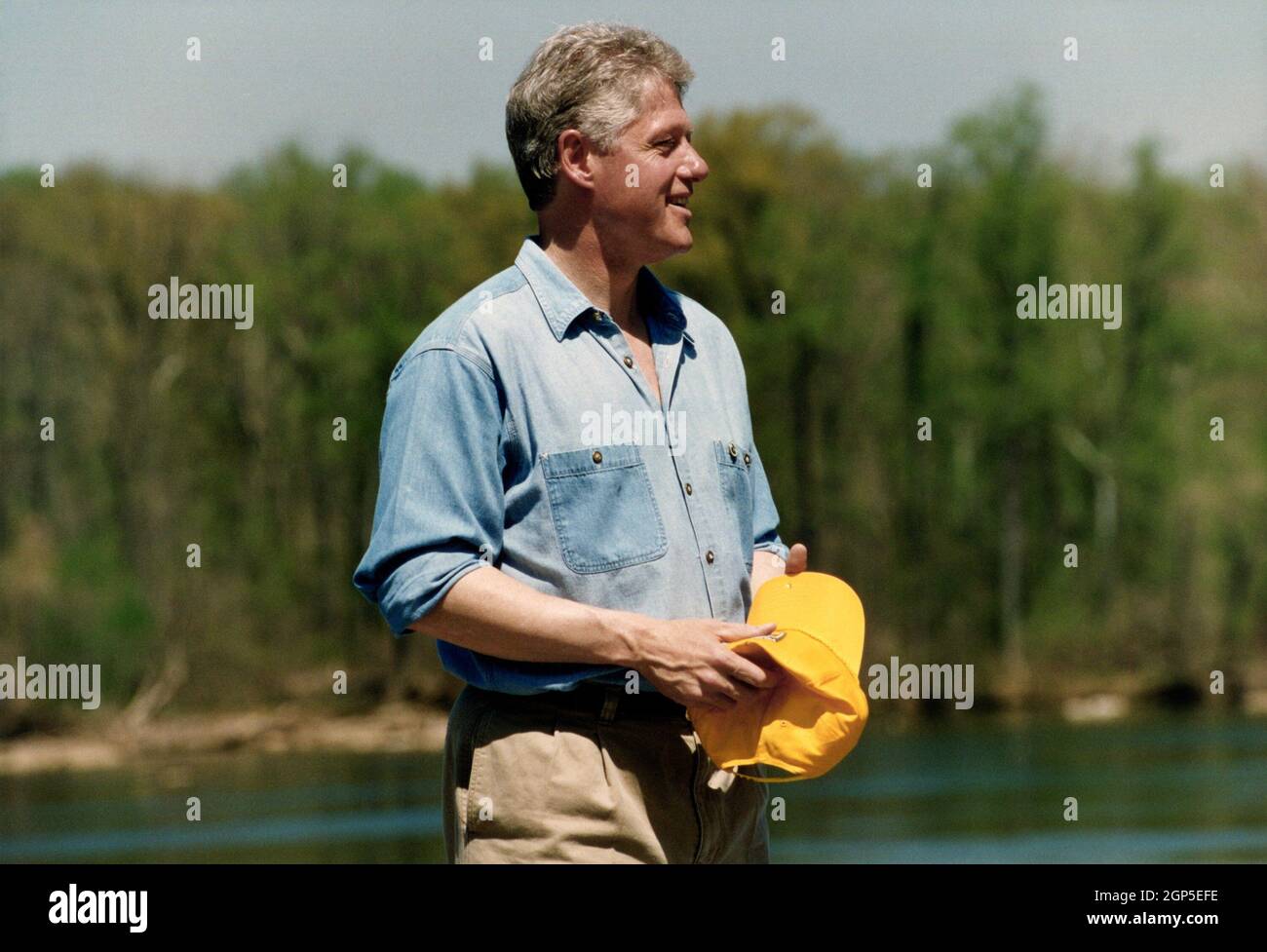Earth Day, April 22, 1996, President Bill Clinton observed Earth Day at ...