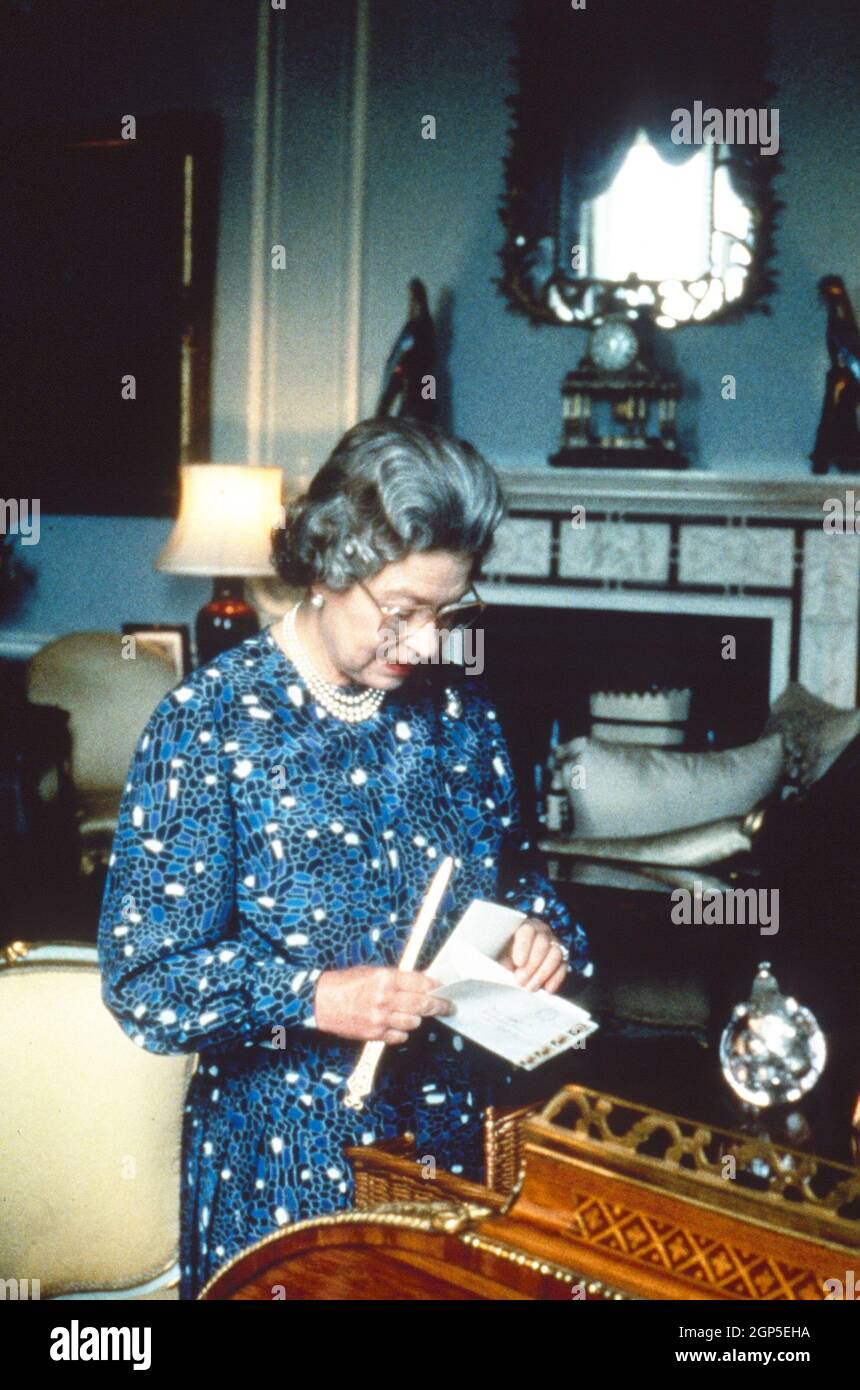 Queen Elizabeth II, the Queen of the United Kingdom, circa 1970s. ph ...