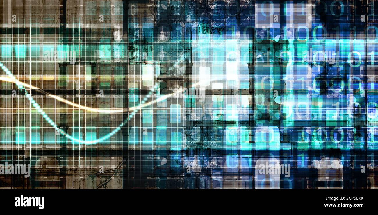 Technology Engineering And Wavelength Spectrum Web Data Stock Photo - Alamy