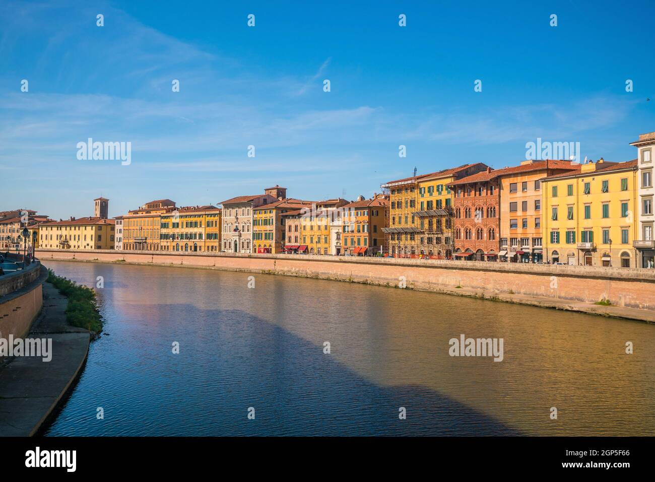 Pisa city skyline and Arno river in Italy Stock Photo - Alamy