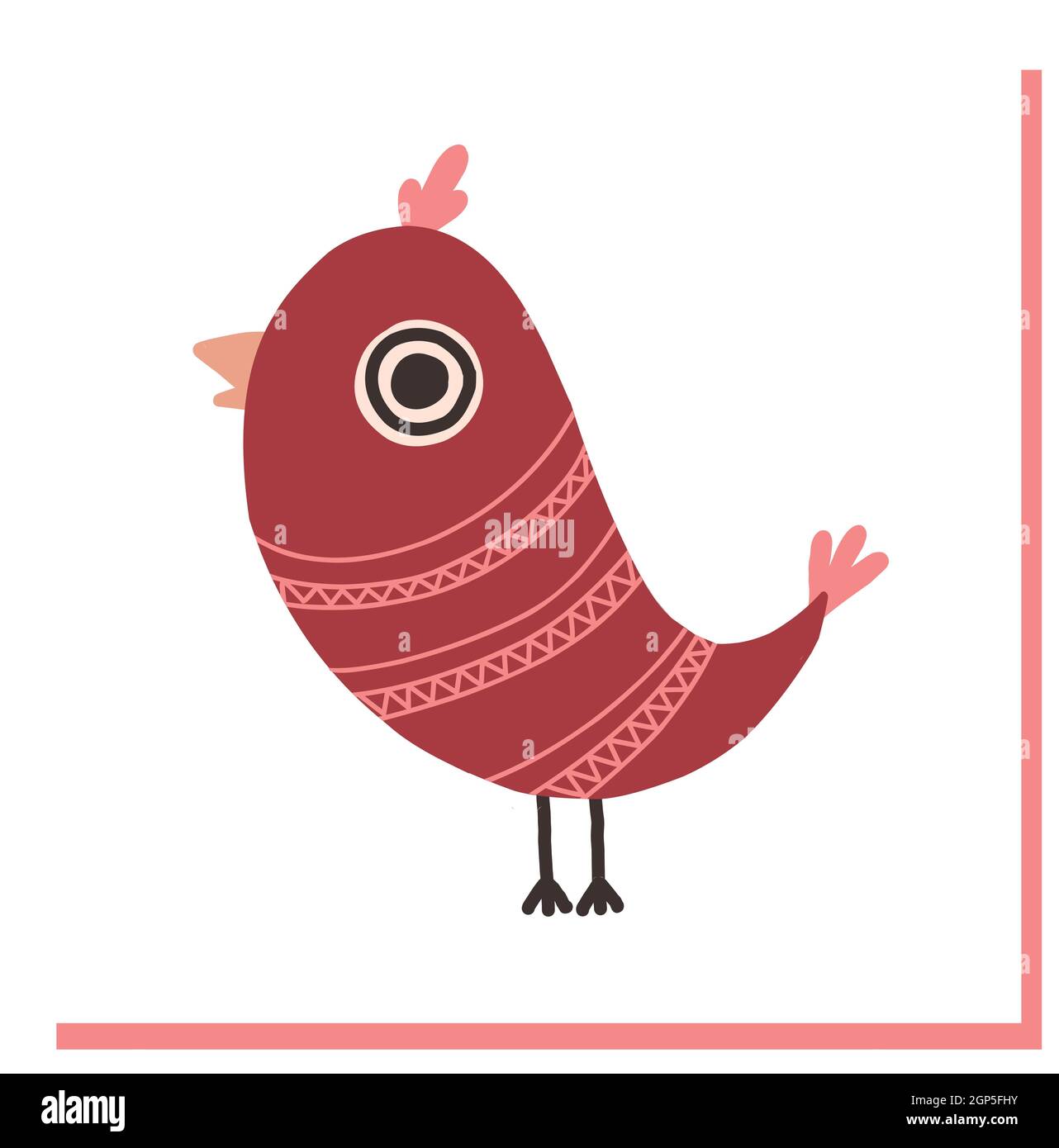 Scandinavian folk bird art Cut Out Stock Images & Pictures - Alamy