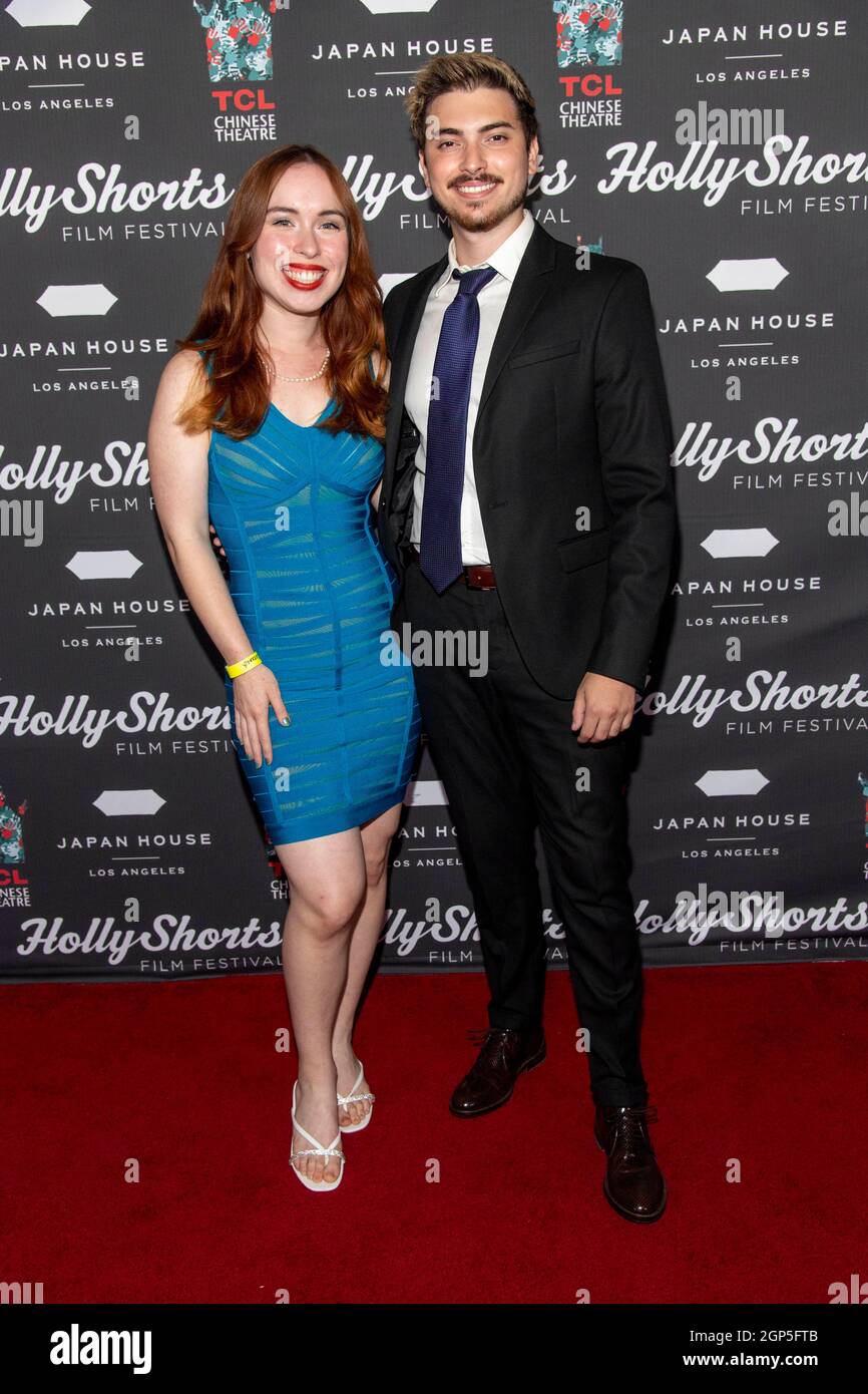 Sarah Lee Harter, Nick Azzaro attend The 17th Annual HollyShorts Second ...