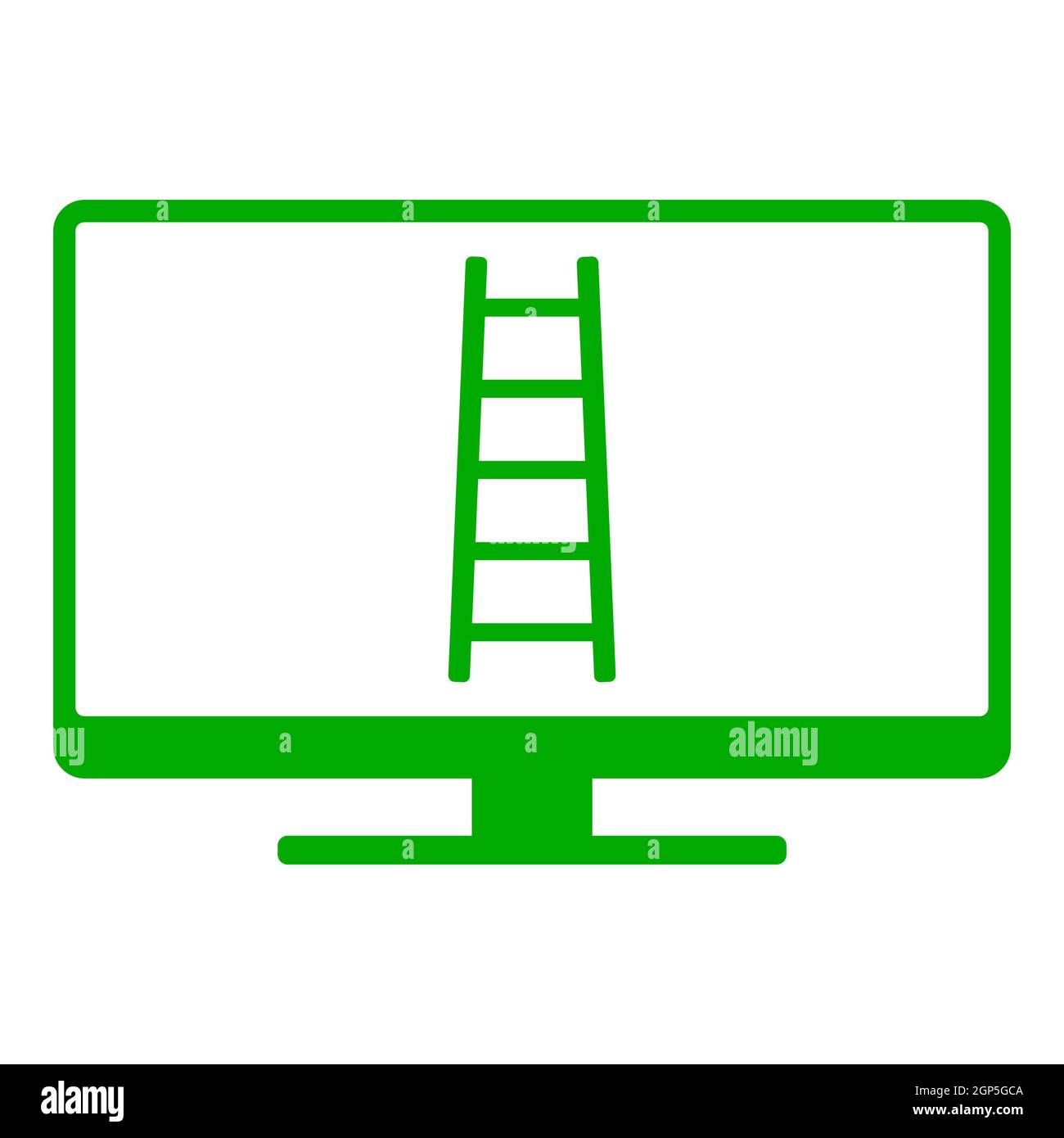 Ladder and screen Stock Photo - Alamy