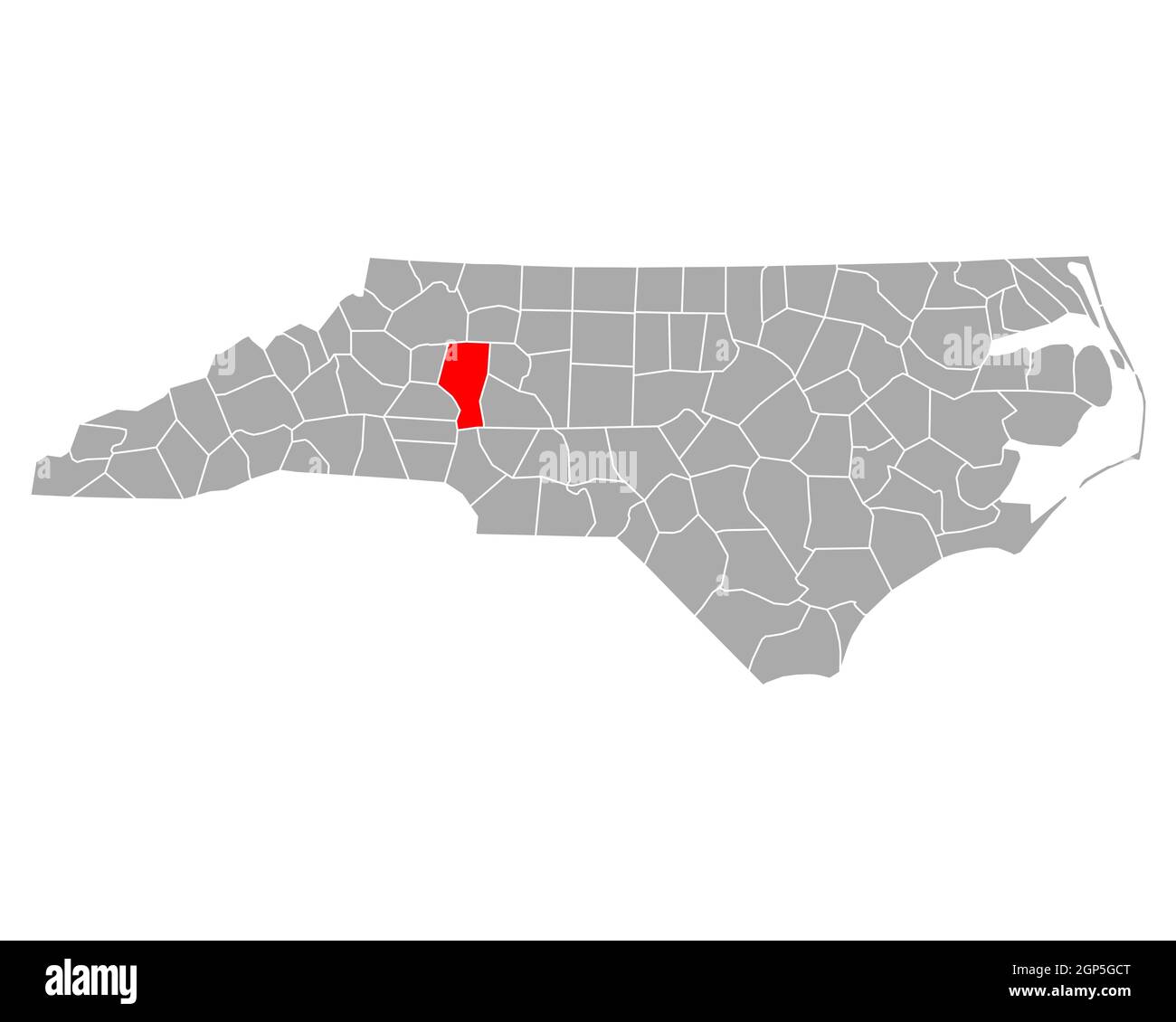 Iredell county map hi-res stock photography and images - Alamy