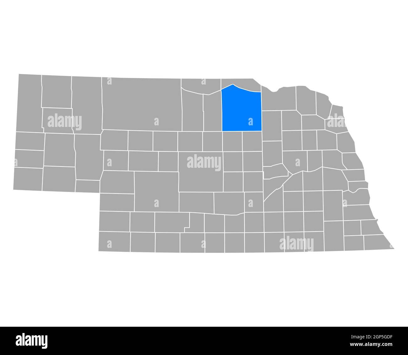 Map of Holt in Nebraska Stock Photo - Alamy