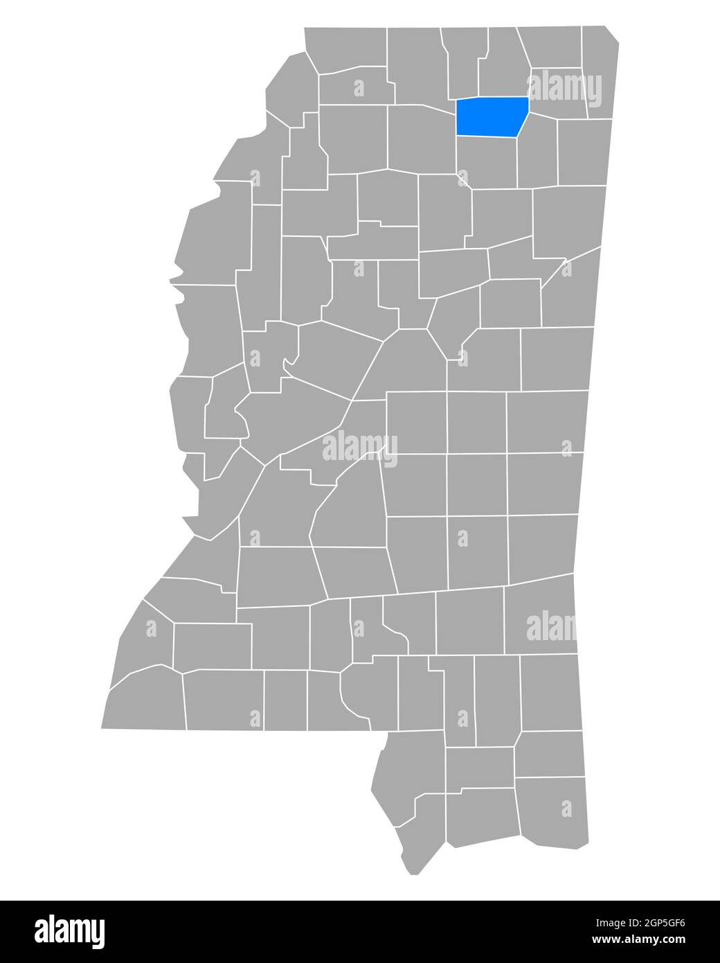 Map of Union in Mississippi Stock Photo - Alamy
