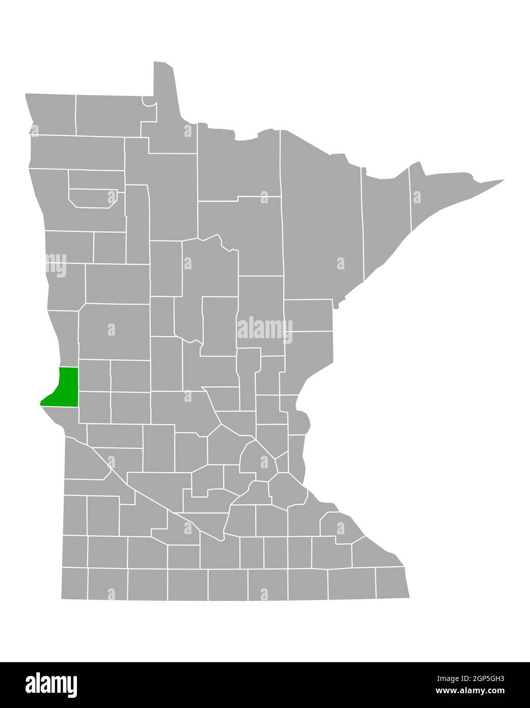 Map of Traverse in Minnesota Stock Photo - Alamy