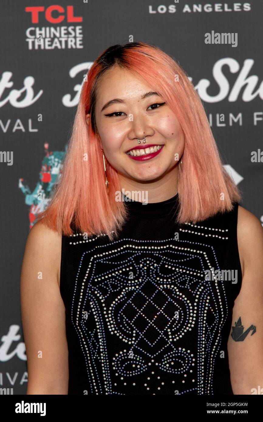 Christine Cho attends The 17th Annual HollyShorts Second Filmakers red ...
