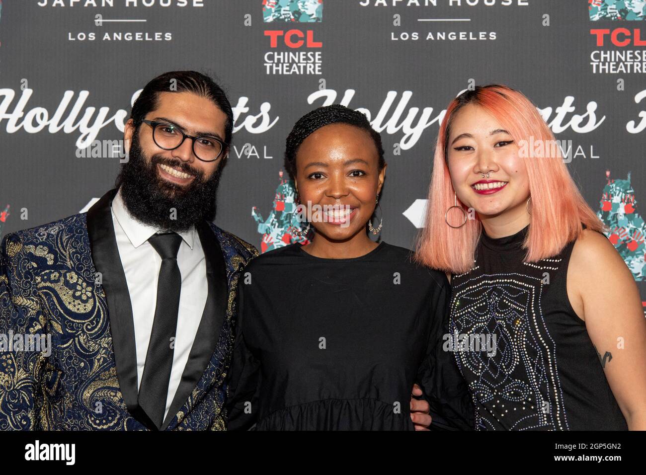 Mojtaba Mirshekari, Phumi Morare, Christine Cho attend The 17th Annual HollyShorts Second ...