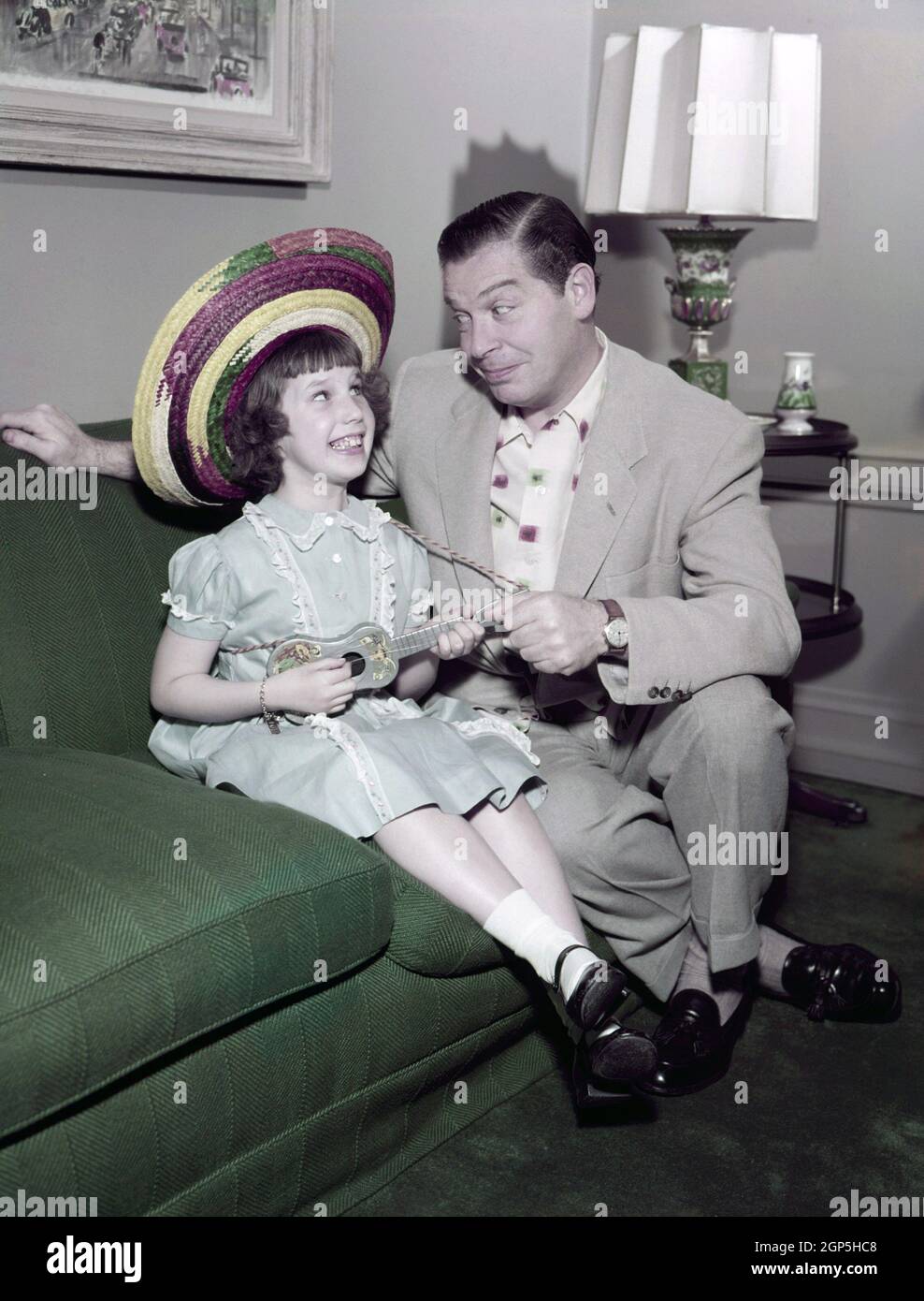 From left: Vicki Berle, Milton Berle, (father and daughter), circa ...