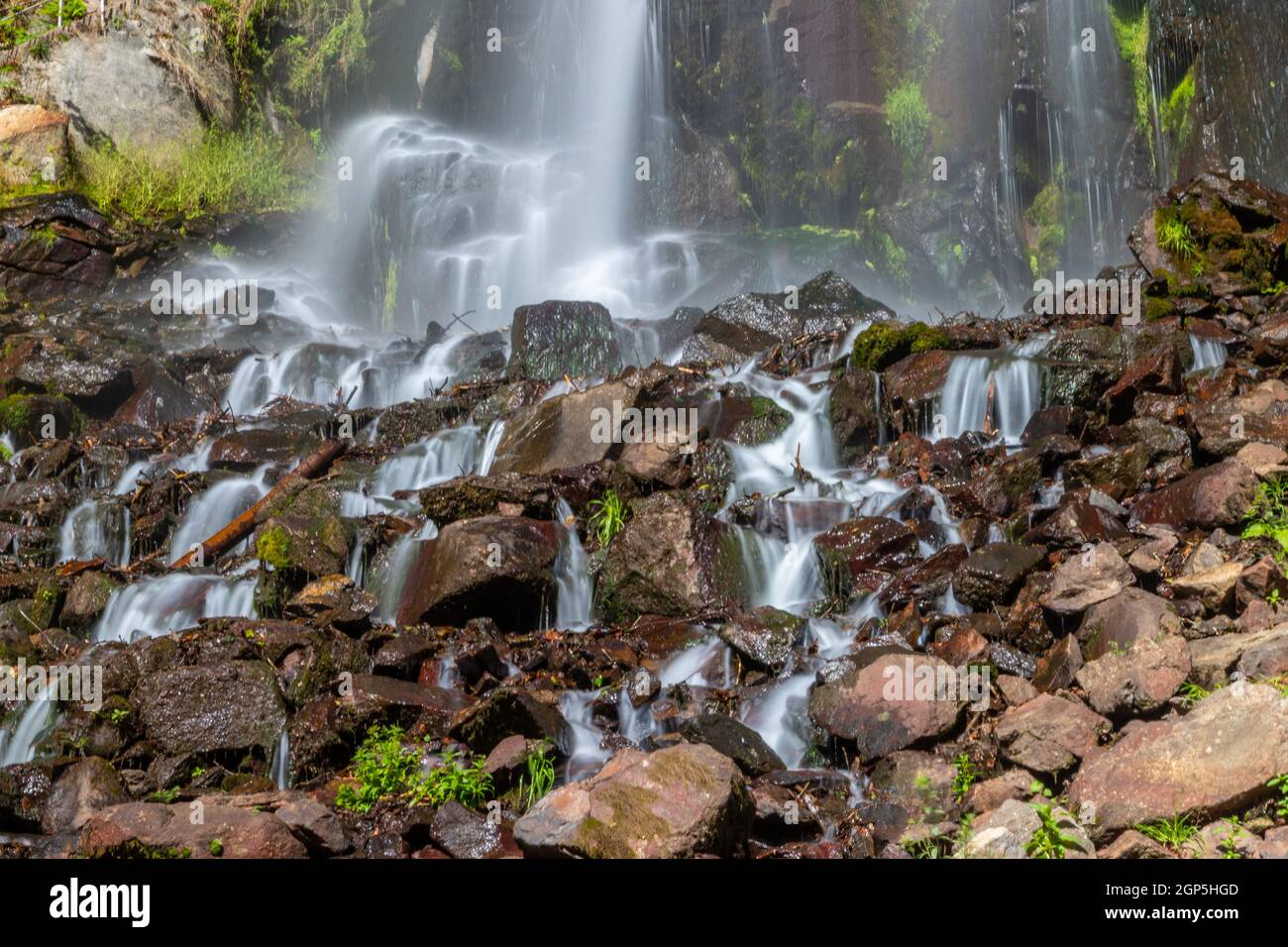 Trusetaler waterfall near Brotterode-Trusetal in Thuringia, Germany in ...
