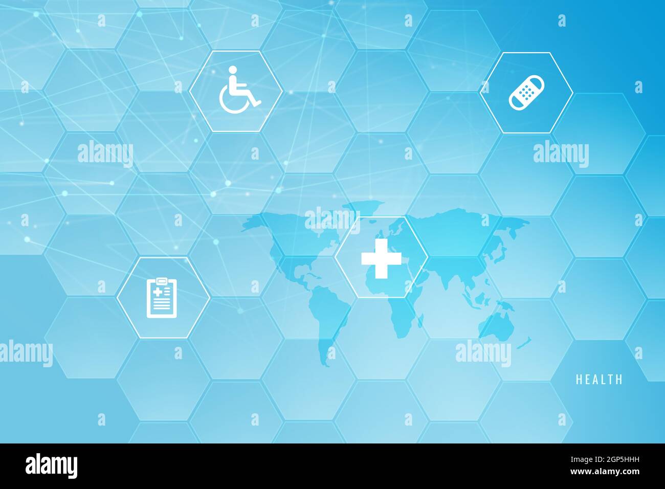 Medical abstract background with health icons background suitable for ...