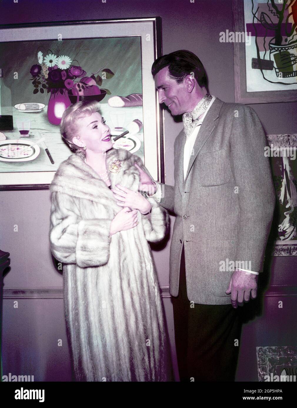 Zsa Zsa Gabor, Michael Rennie (right), 1960s. / TV Guide / Courtesy ...