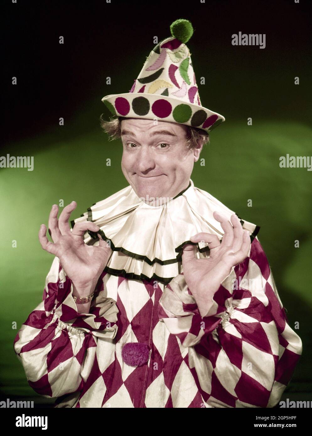 Red Skelton in clown makeup, circa 1950s Stock Photo - Alamy