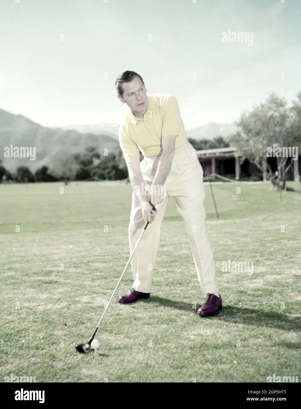 From left: Milton Berle, playing golf, circa 1950s Stock Photo - Alamy