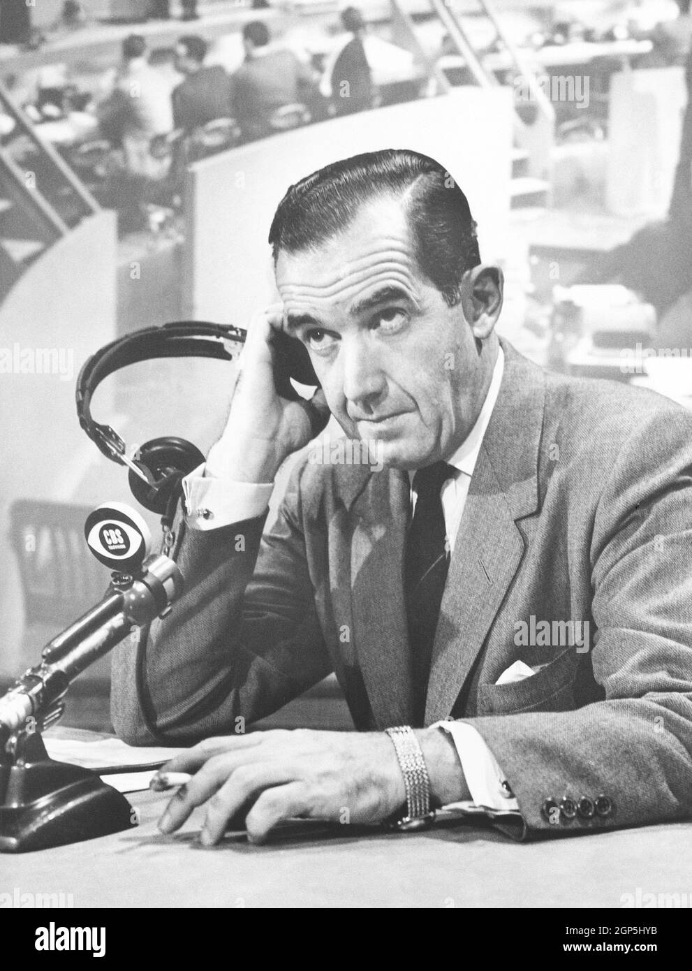 Edward R. Murrow, newscaster for CBS, on U.S. presidential election ...