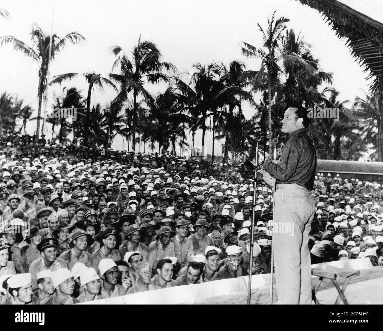 Bob Hope during WW II USO tour, 1941-1945 Stock Photo - Alamy