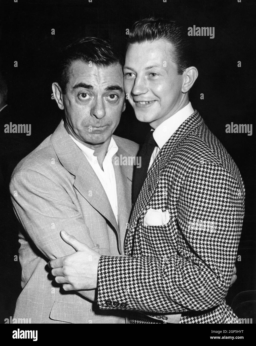 From left: Eddie Cantor, Donald O'Connor, in Hollywood, 1953 Stock ...