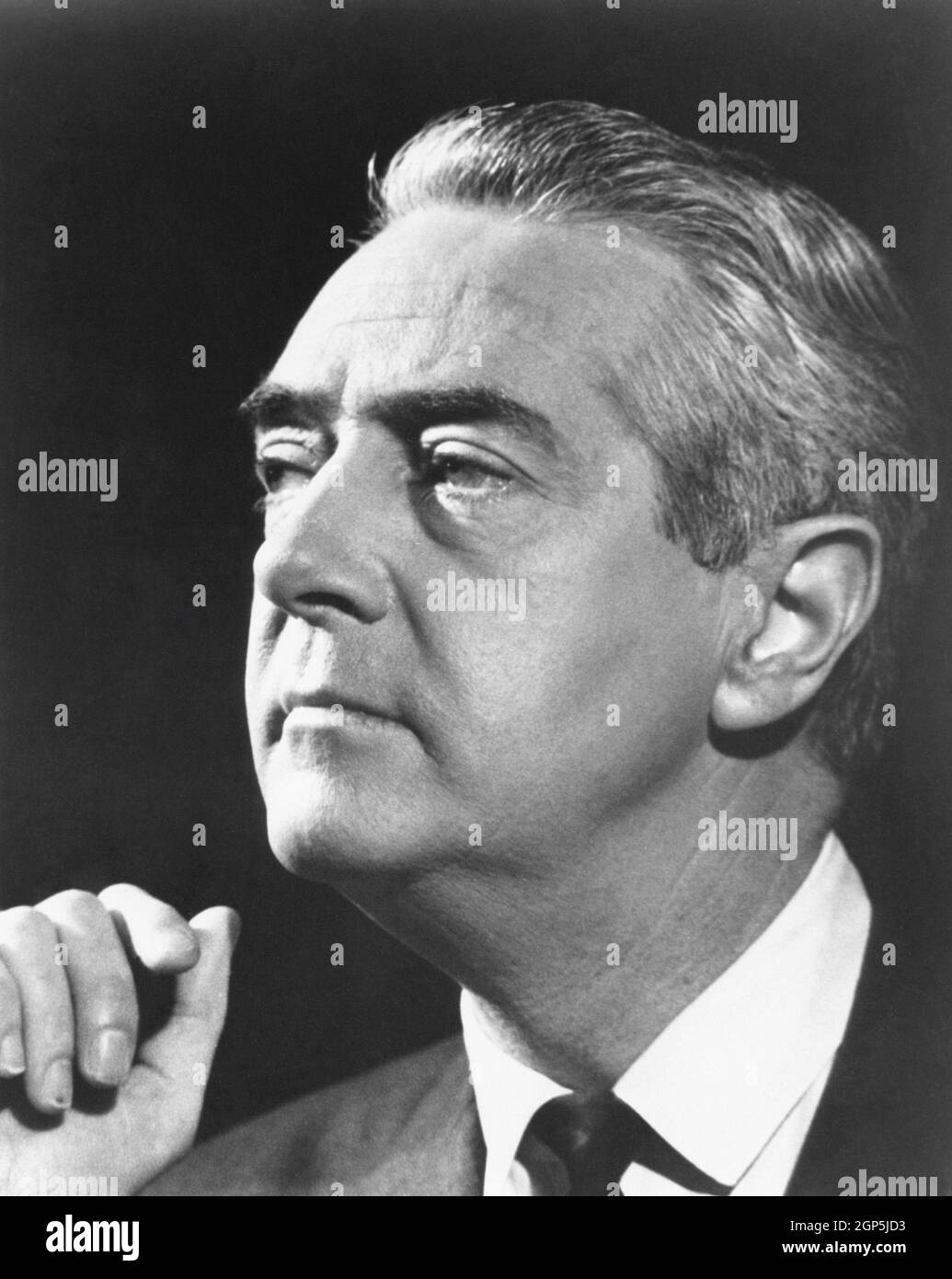 Howard K, Smith, news commentator for ABC News, circa 1970s, (1962-1979 ...