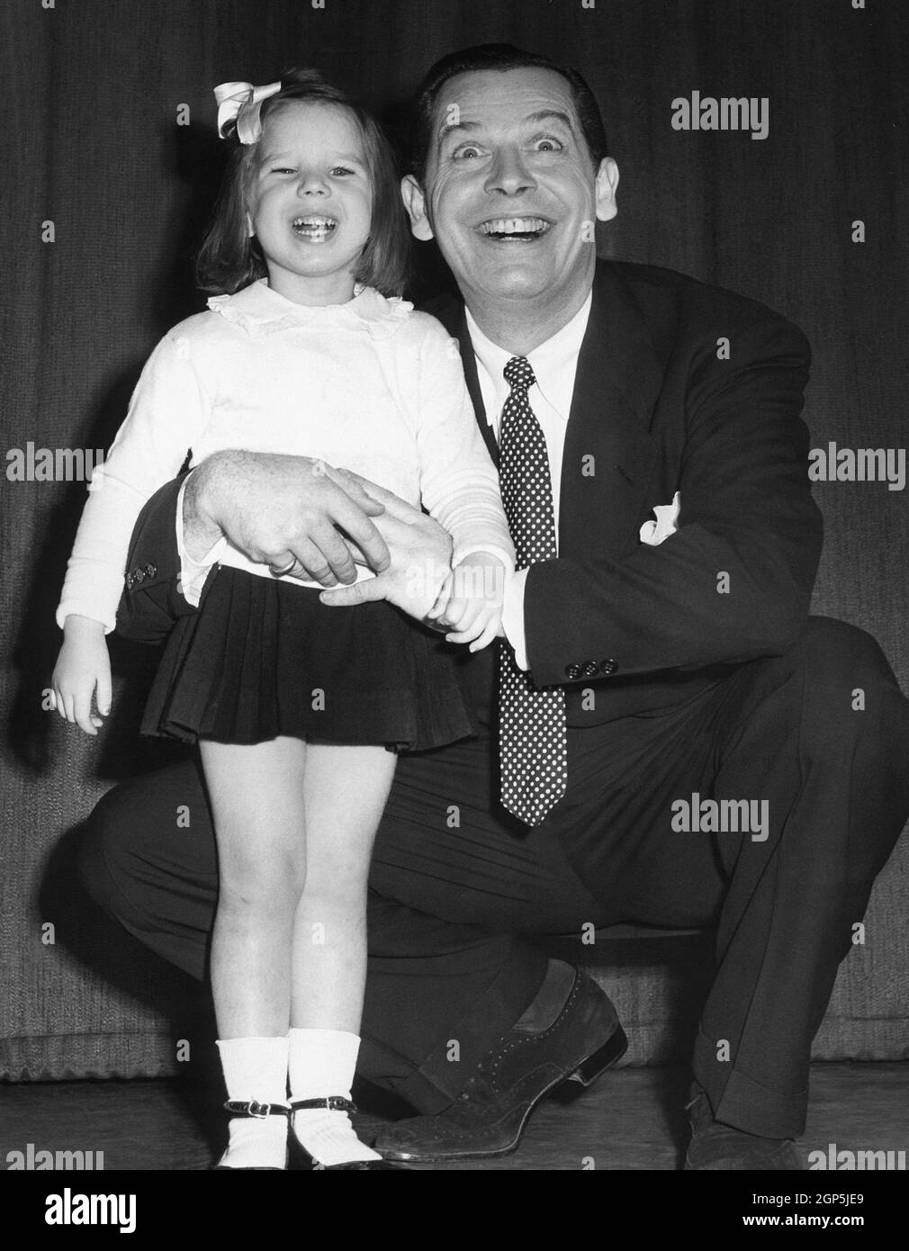 From left: Vickie Berle (daughter), Milton Berle (father), circa 1952 ...