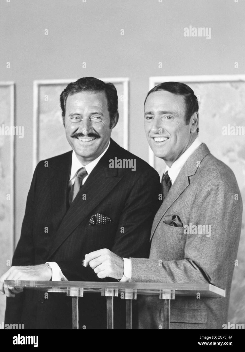 From left: Dan Rowan, Dick Martin (Rowan & Martin), circa 1970s Stock ...