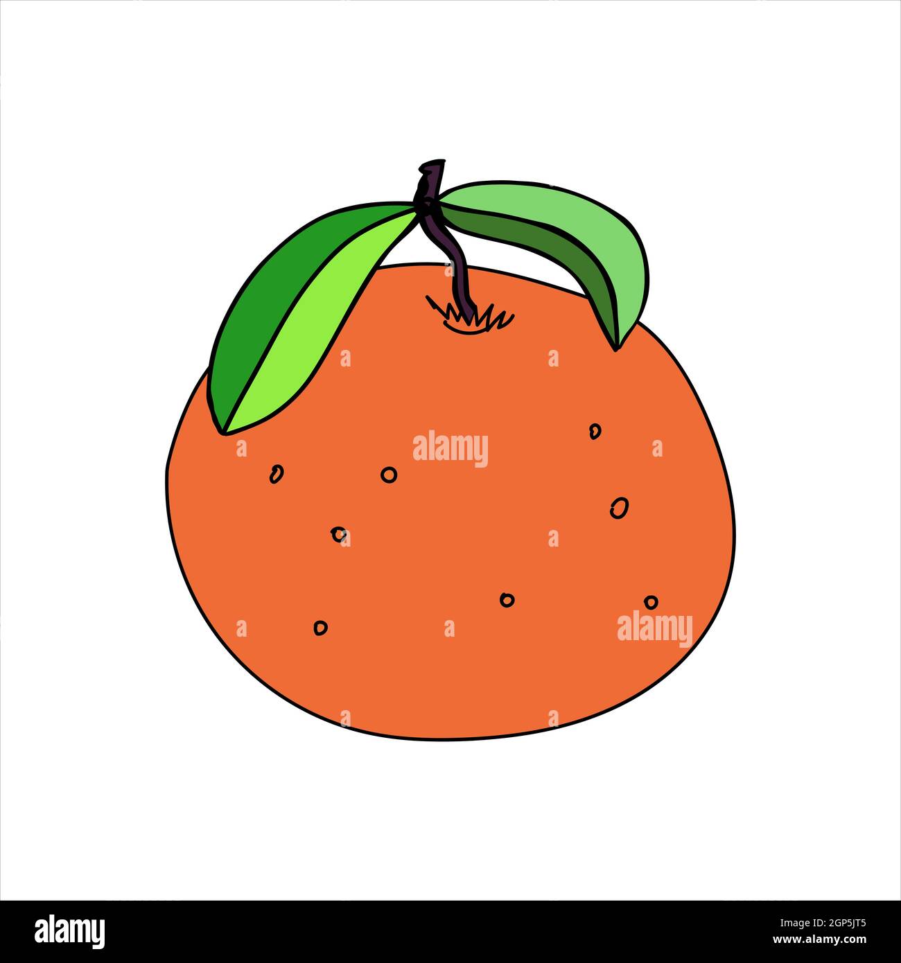 Tangerine sticker hi-res stock photography and images - Alamy