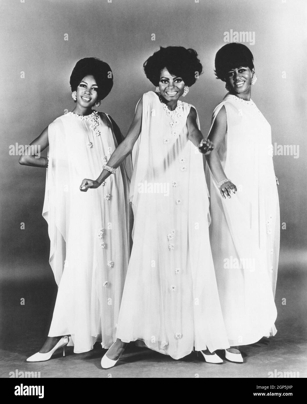 The Supremes, from left: Mary Wilson, Diana Ross, Cindy Birdsong, circa ...