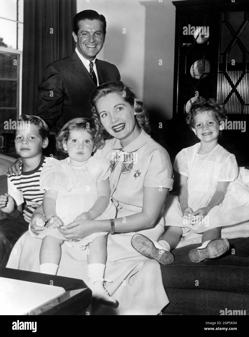 Robert Cummings (rear), with his family, from left: son Robert Cummings ...