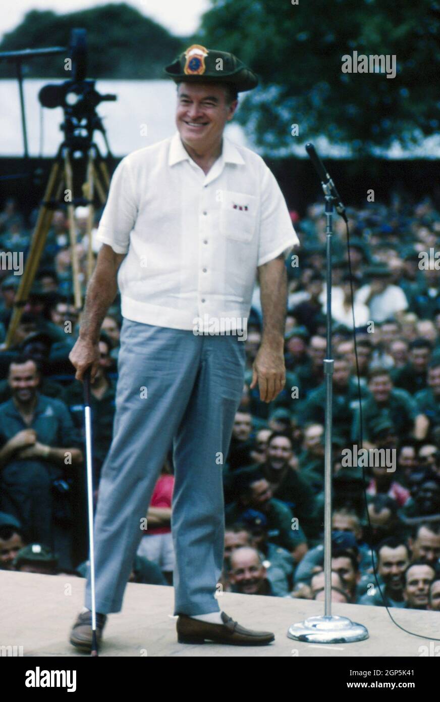 Bob Hope in Udorn Thailand during USO tour to entertain US troops ...