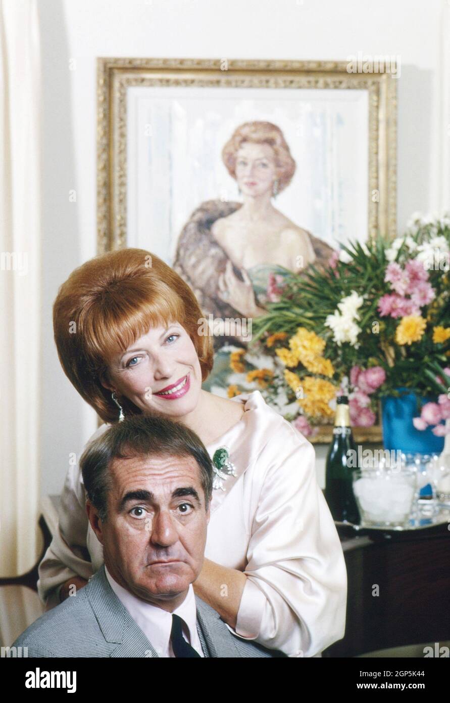 From top down: Henny Backus, Jim Backus, circa 1960s Stock Photo - Alamy