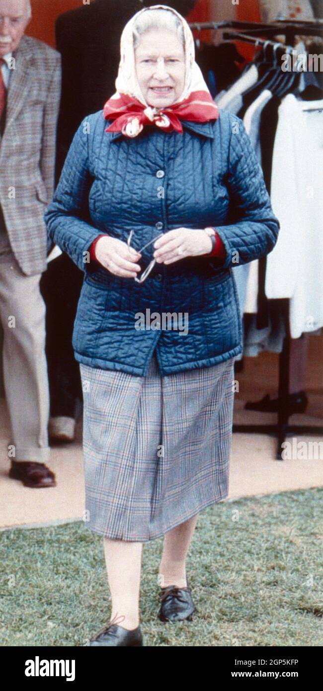 Queen Elizabeth II, the Queen of the United Kingdom, circa 1990s Stock ...