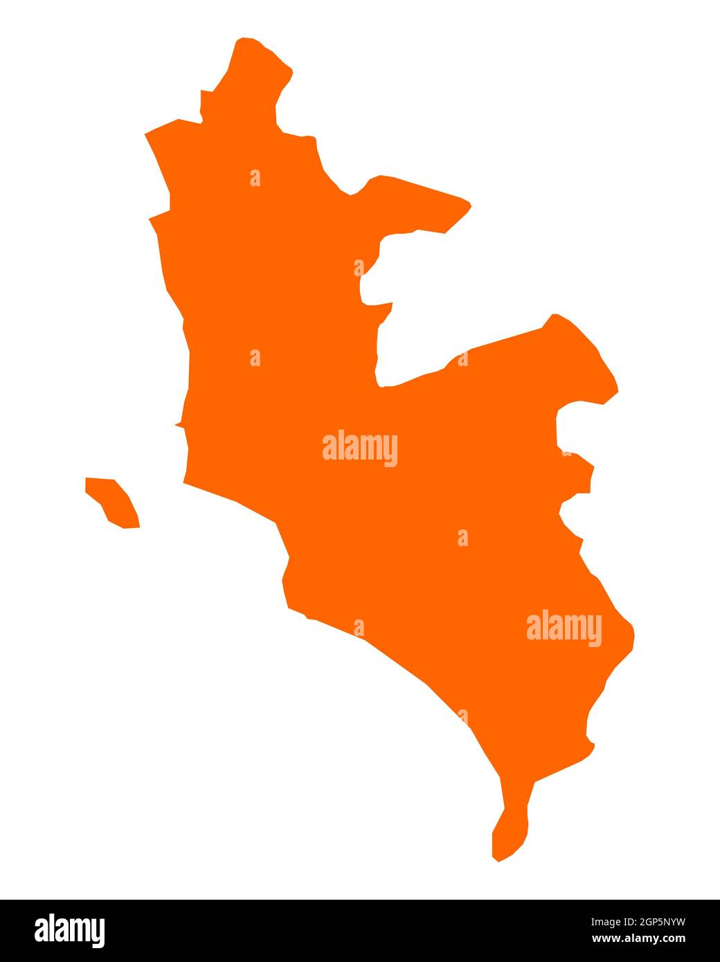 Map of Lima Metropolitana Stock Photo - Alamy