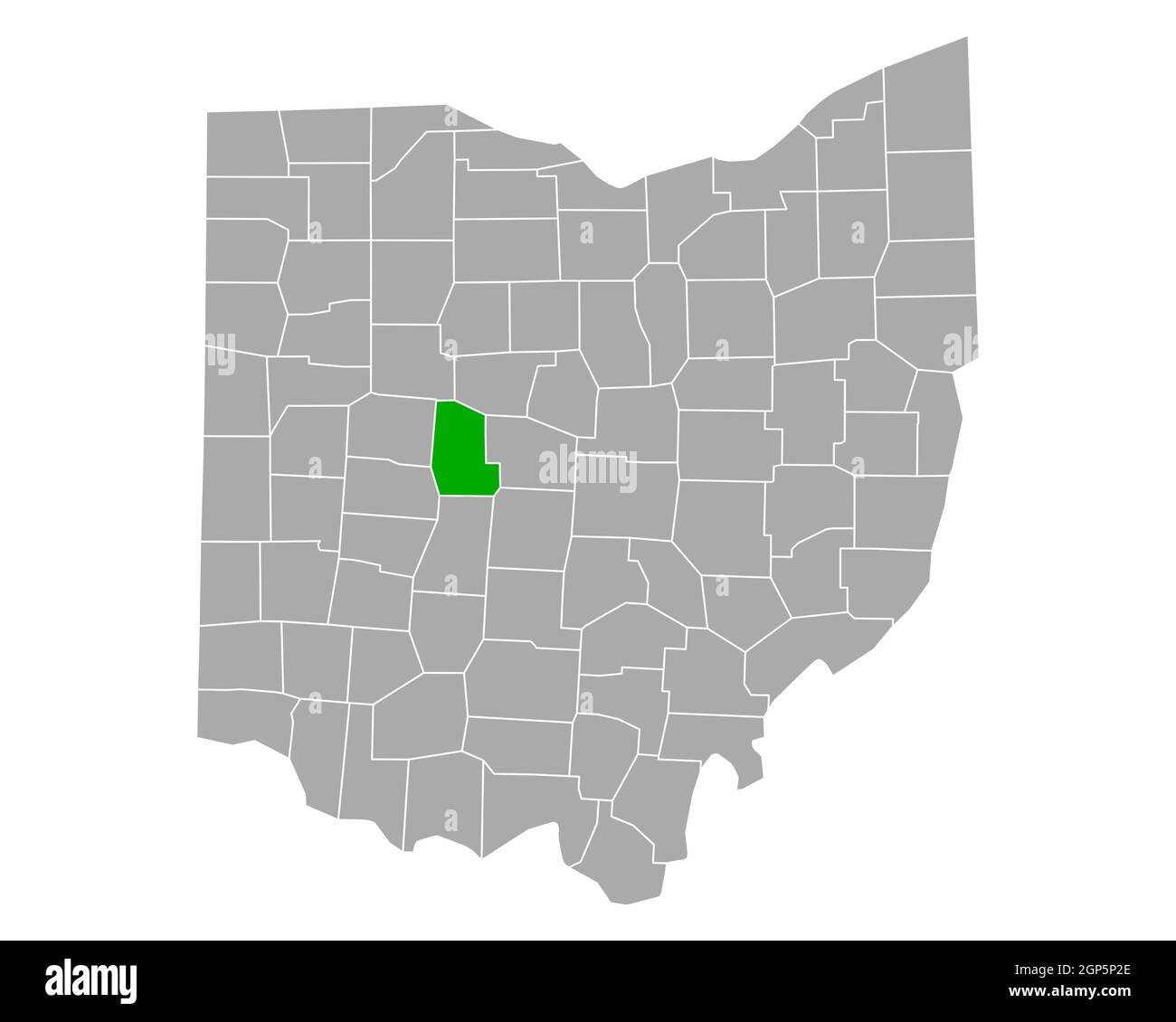 Map of Union in Ohio Stock Photo - Alamy