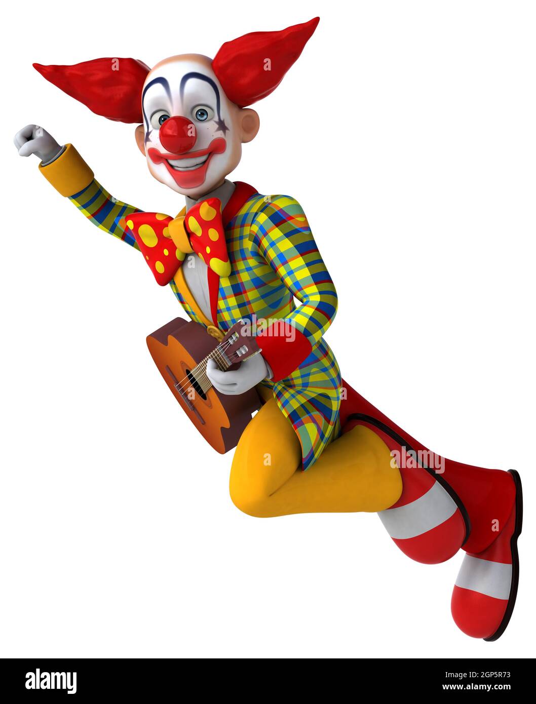 Fun clown - 3D Illustration Stock Photo - Alamy