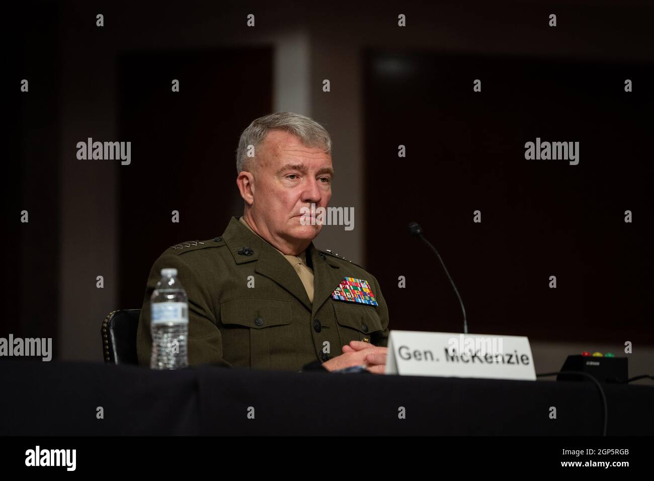 Washington, USA. 28th Sep, 2021. U.S. General Kenneth McKenzie prepares ...