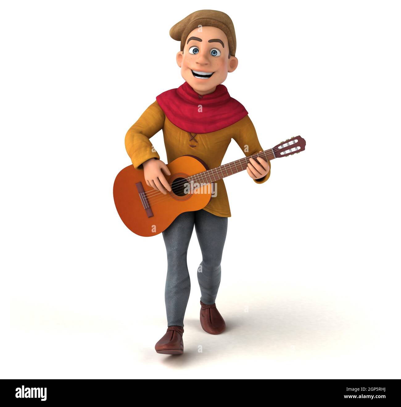 3D Illustration of a medieval historical character Stock Photo - Alamy