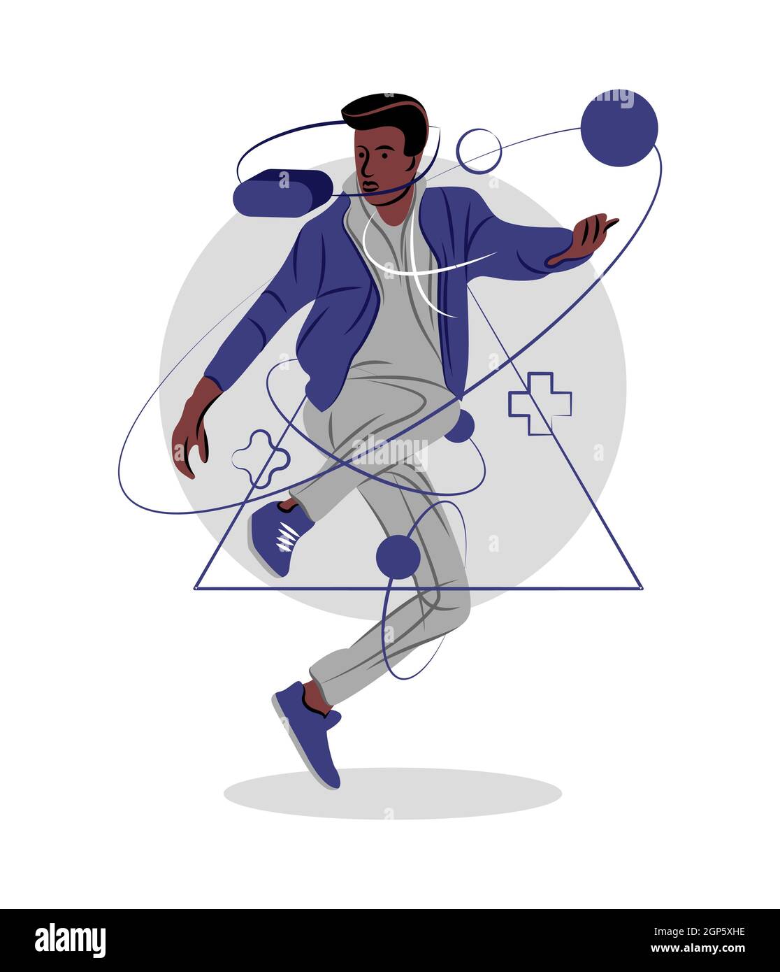 Vector illustration in graphic style Stock Photo - Alamy