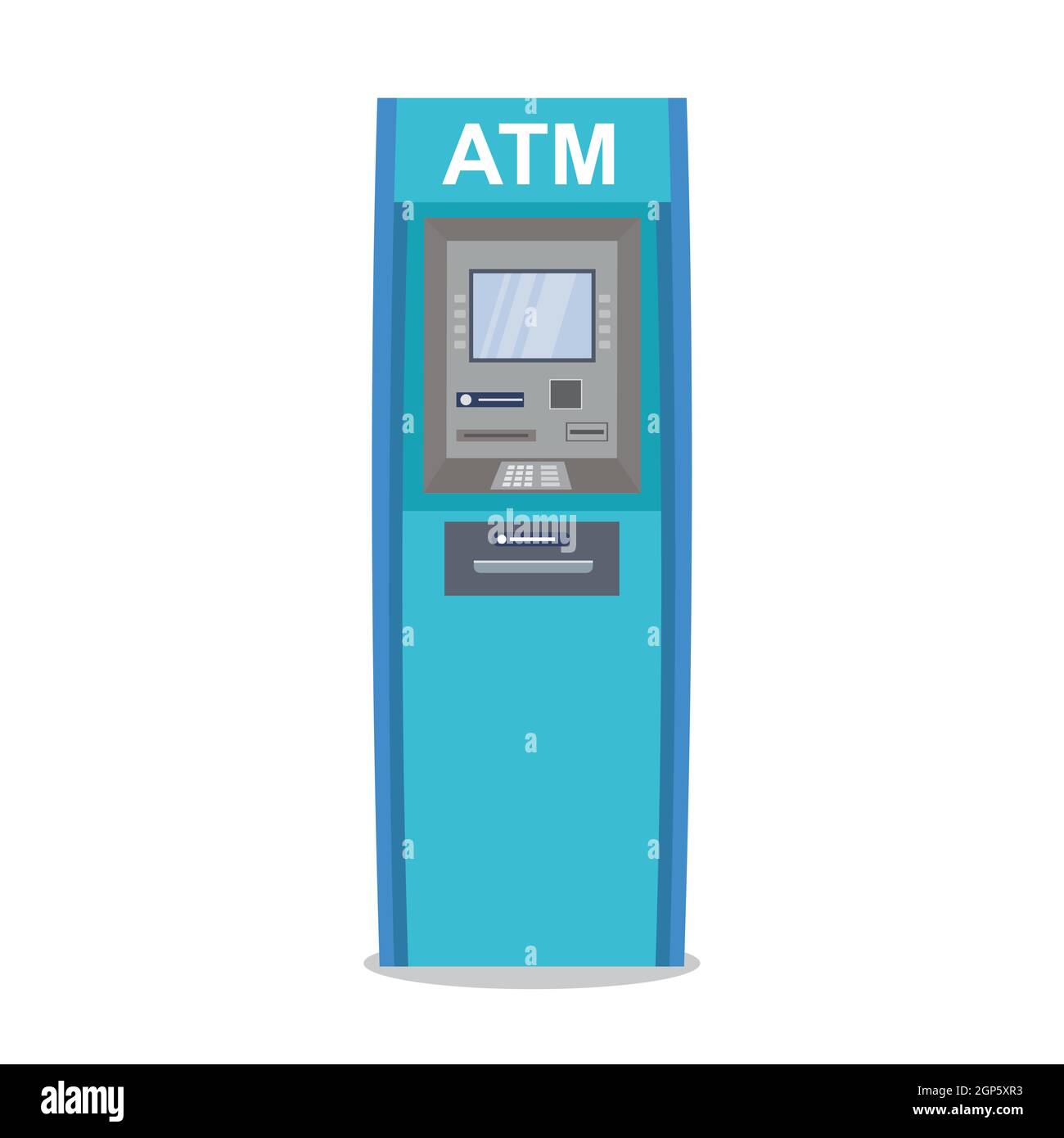 ATM Bank Cash Machine,cartoon bankomat isolated on white background ...