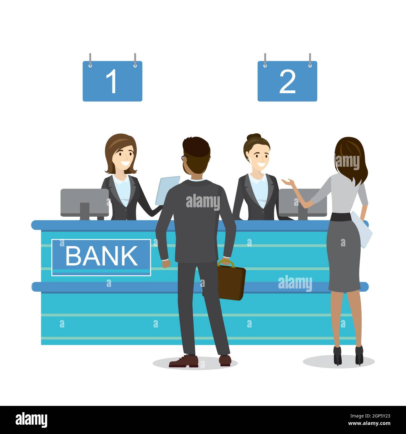 Back view of woman standing on Stock Vector Images - Alamy