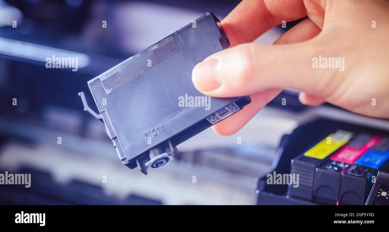 Printer putting hi-res stock photography and images - Alamy