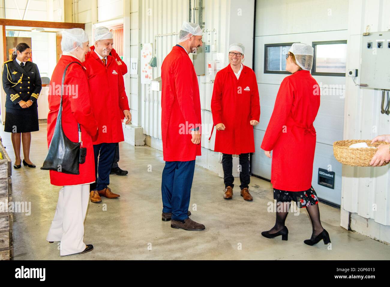Crown Prince Haakon of Norway during a visit to Askim Frukt- og ...