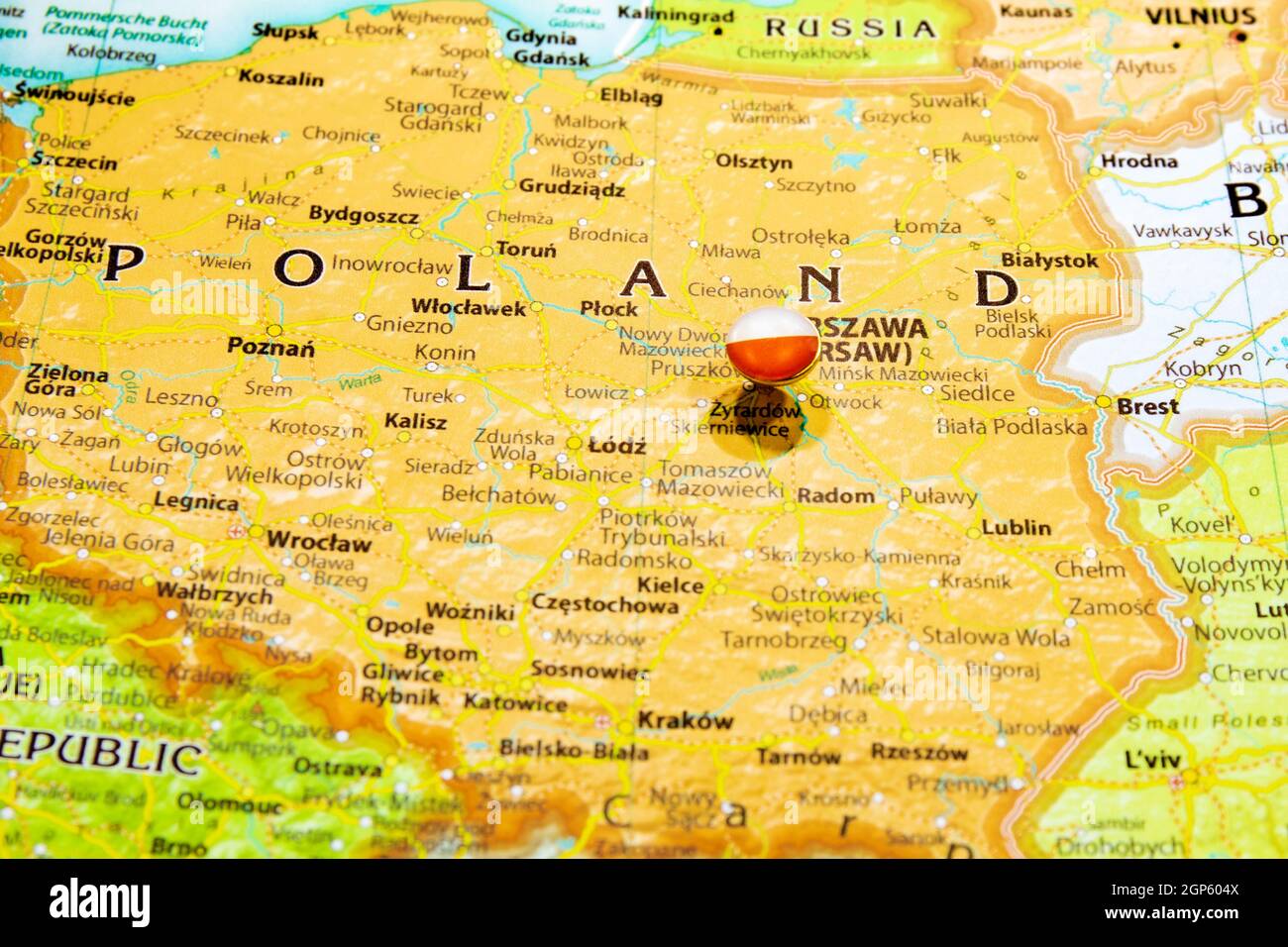 Poland polish flag map hi-res stock photography and images - Alamy