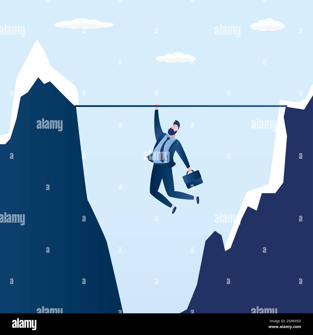 Chain of peaks Stock Vector Images - Alamy