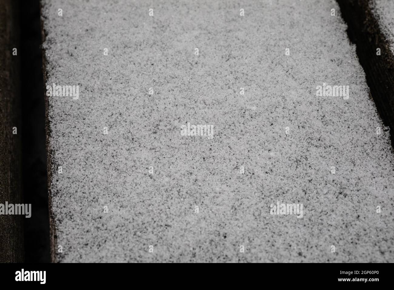 snow crystals as a coating after Snow fall Stock Photo - Alamy