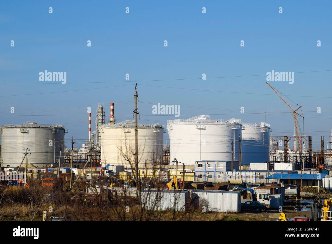 Refinery. Reservoirs for storage of refinery products. Rectification ...