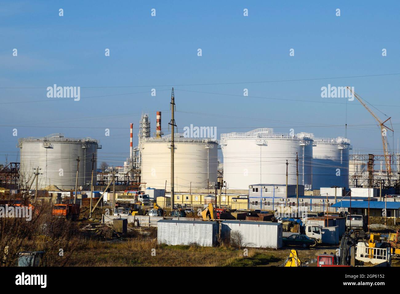 Refinery. Reservoirs for storage of refinery products. Rectification ...
