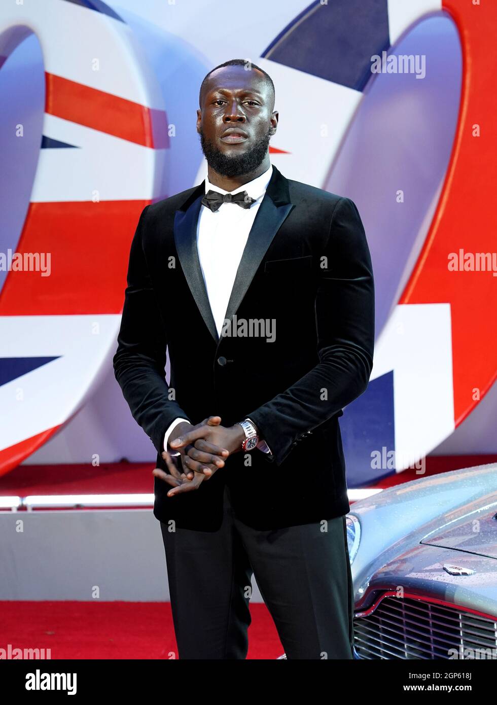 Stormzy attending the World Premiere of No Time To Die, at the Royal ...