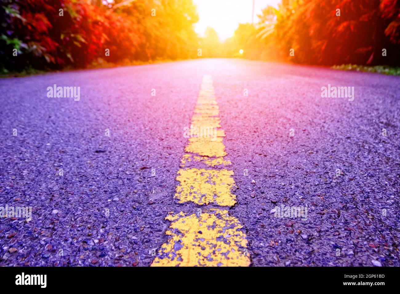 Purple road hi-res stock photography and images - Alamy